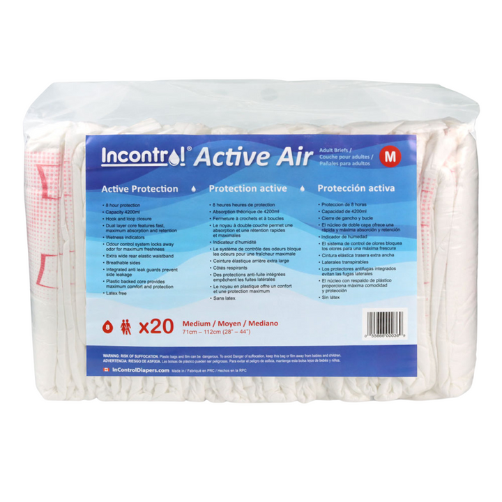 InControl Active Air Incontinence Briefs – Healthwick Canada